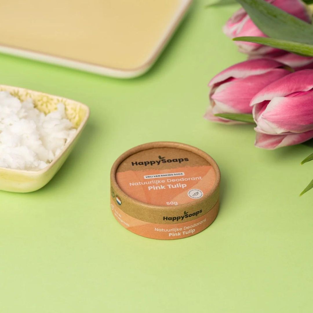 Natuurlijke Deodorant – Pink Tulip - Happy Soaps - SamSam Zwartsluis